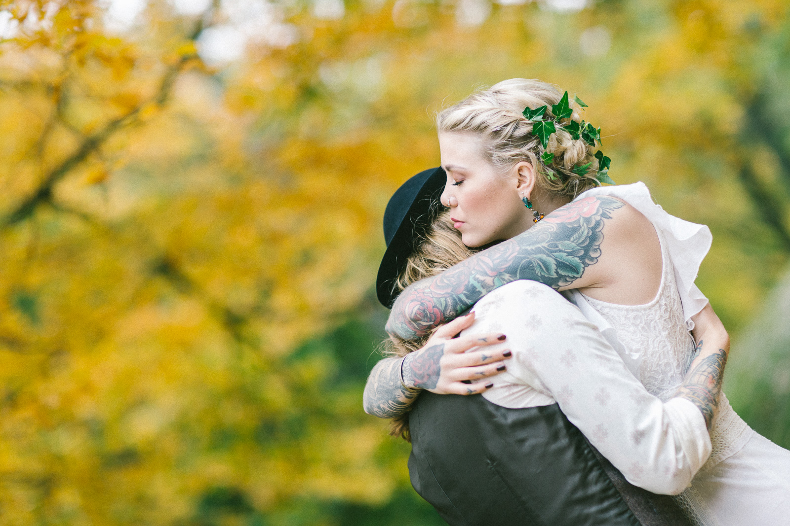 Bröllopsfotografering i Göteborg - Underbart höstbröllop